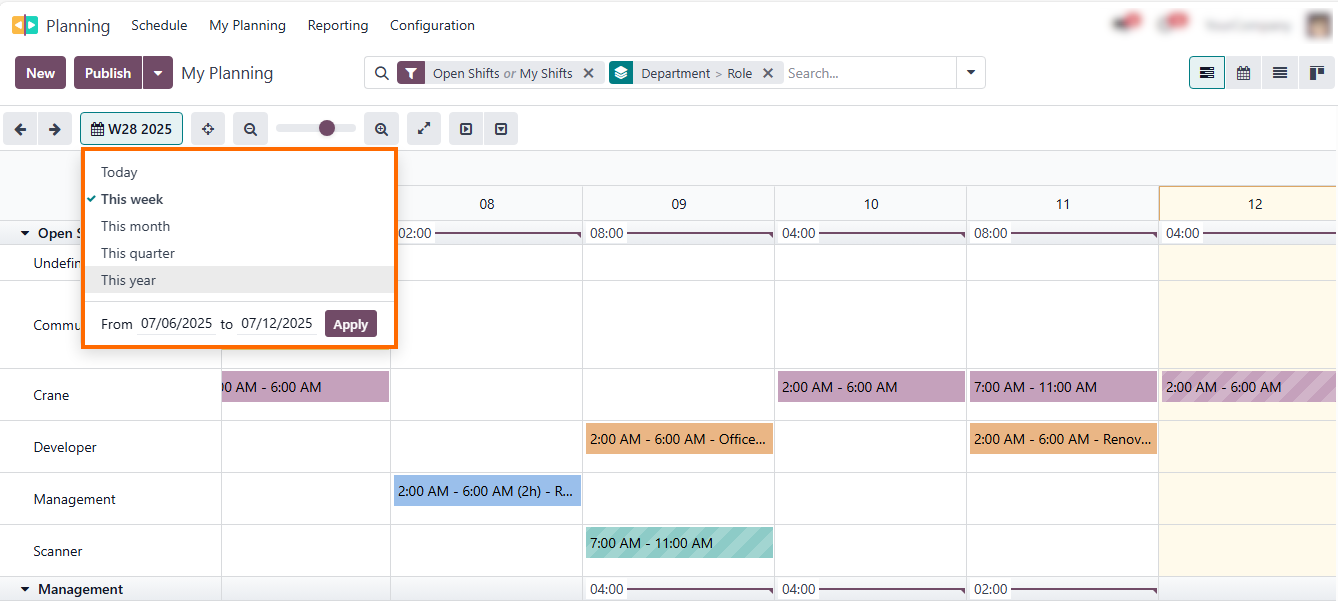 Odoo Planning Module: Smart Scheduling & Planning Documentation